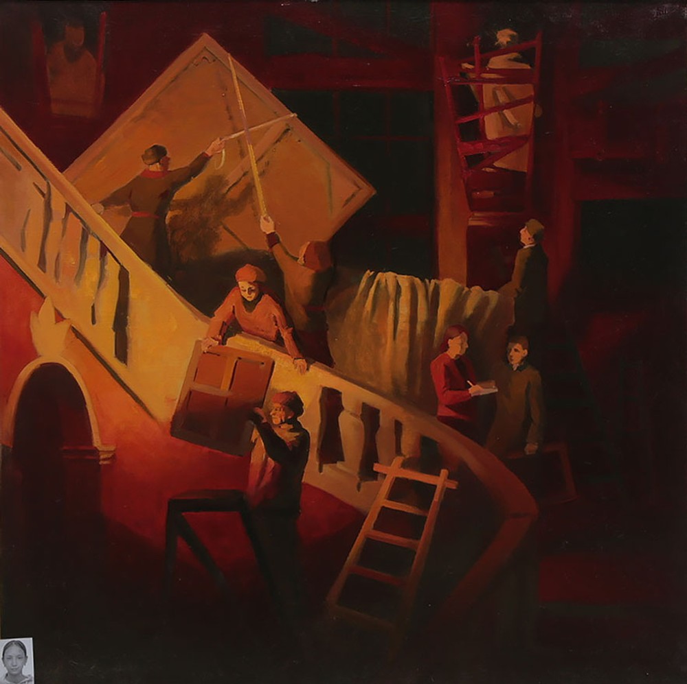 Anna Jia, Art Lyceum 9-11 grades. 2024. 现代专业艺术作品，俄罗斯，圣彼得堡，列宾美院毕业生油画，“列宾 ...