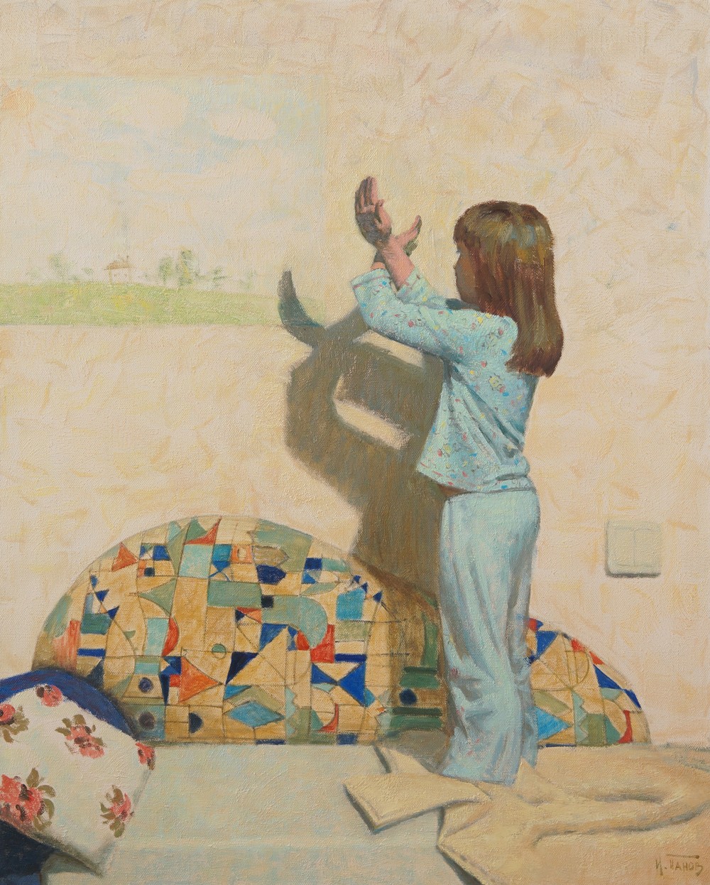 Buy original painting online | Academart | Flying before bed, Panov Igor.