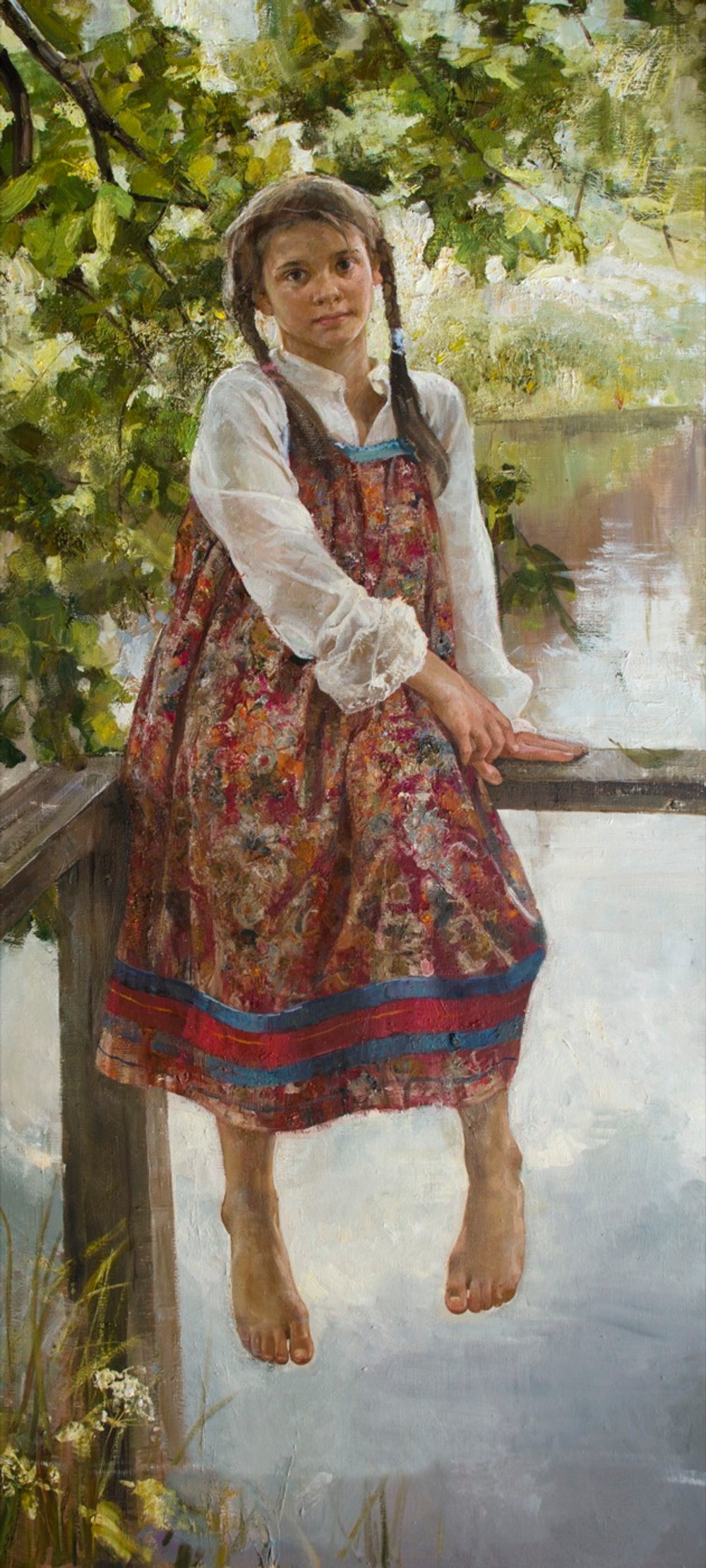 On the lake, Milashevich Natasha. Original artwork. Russian ...