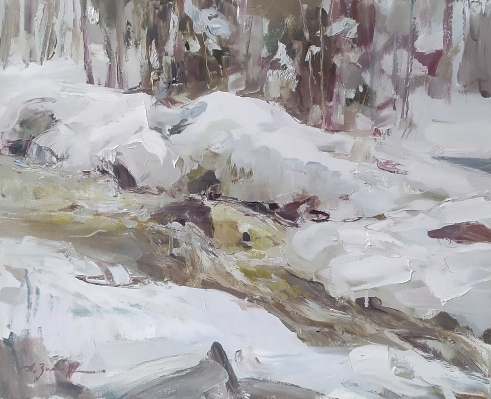 Buy original painting online | Academart | Spring flow, Zimin Alexander.